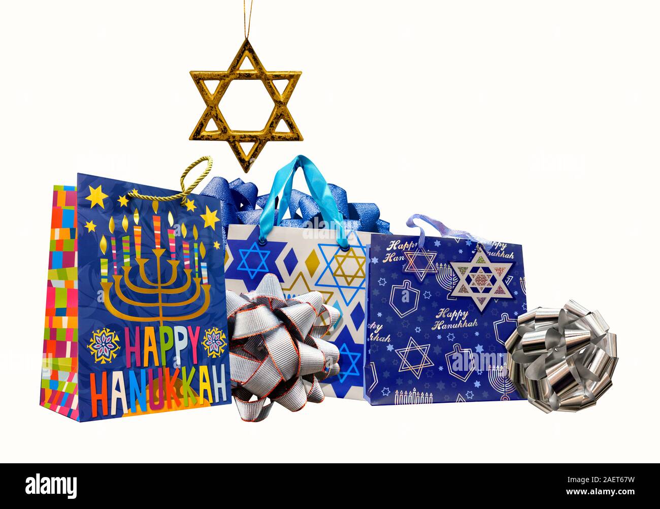 Gift bags for the Jewish December holiday of Hanukkah or Chanukah ...