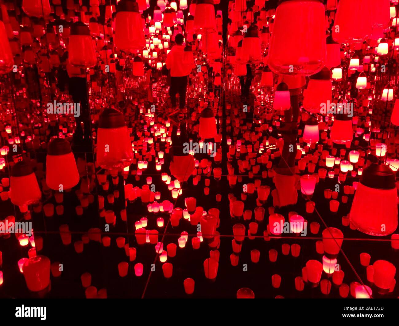 View of the 3D digital art in the teamlab Borderless Shanghai in ...