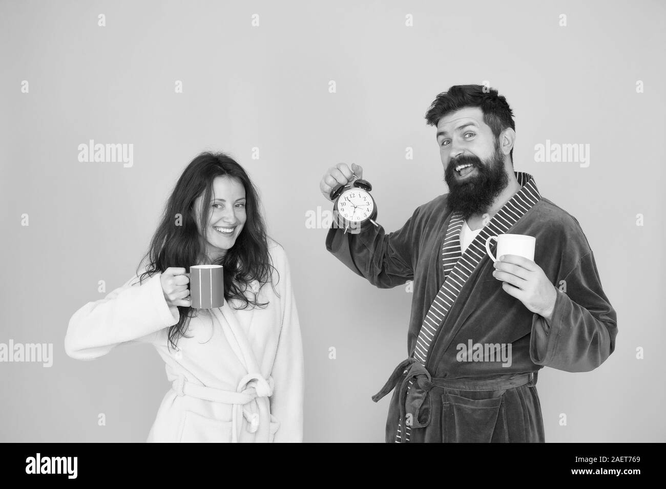 Alarm clock time wakeup Black and White Stock Photos & Images - Alamy