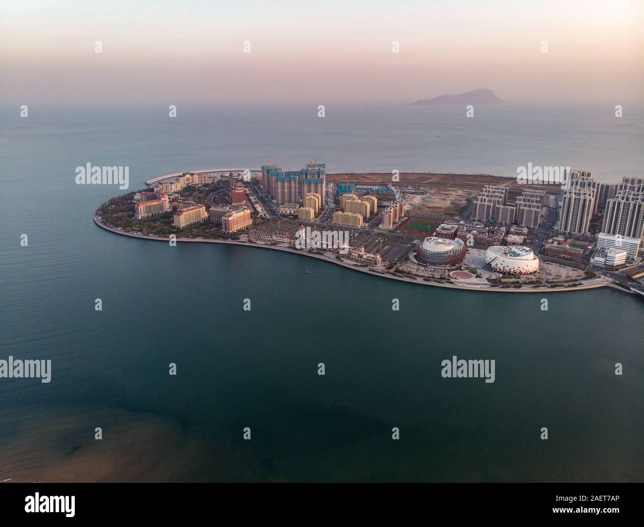An aerial view of Xingguang island, literally translated as Island of ...