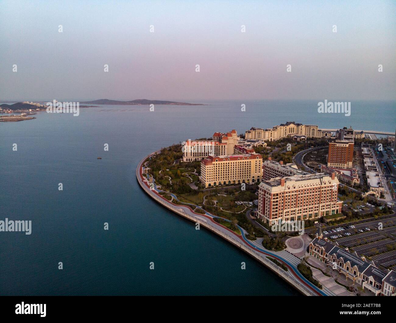 An aerial view of Xingguang island, literally translated as Island of ...