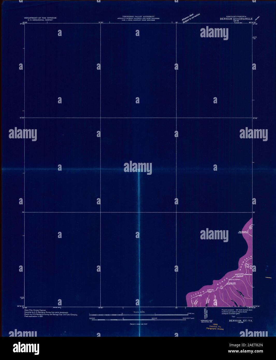 KY Benham 803320 1935 24000 Inverted Stock Photo - Alamy