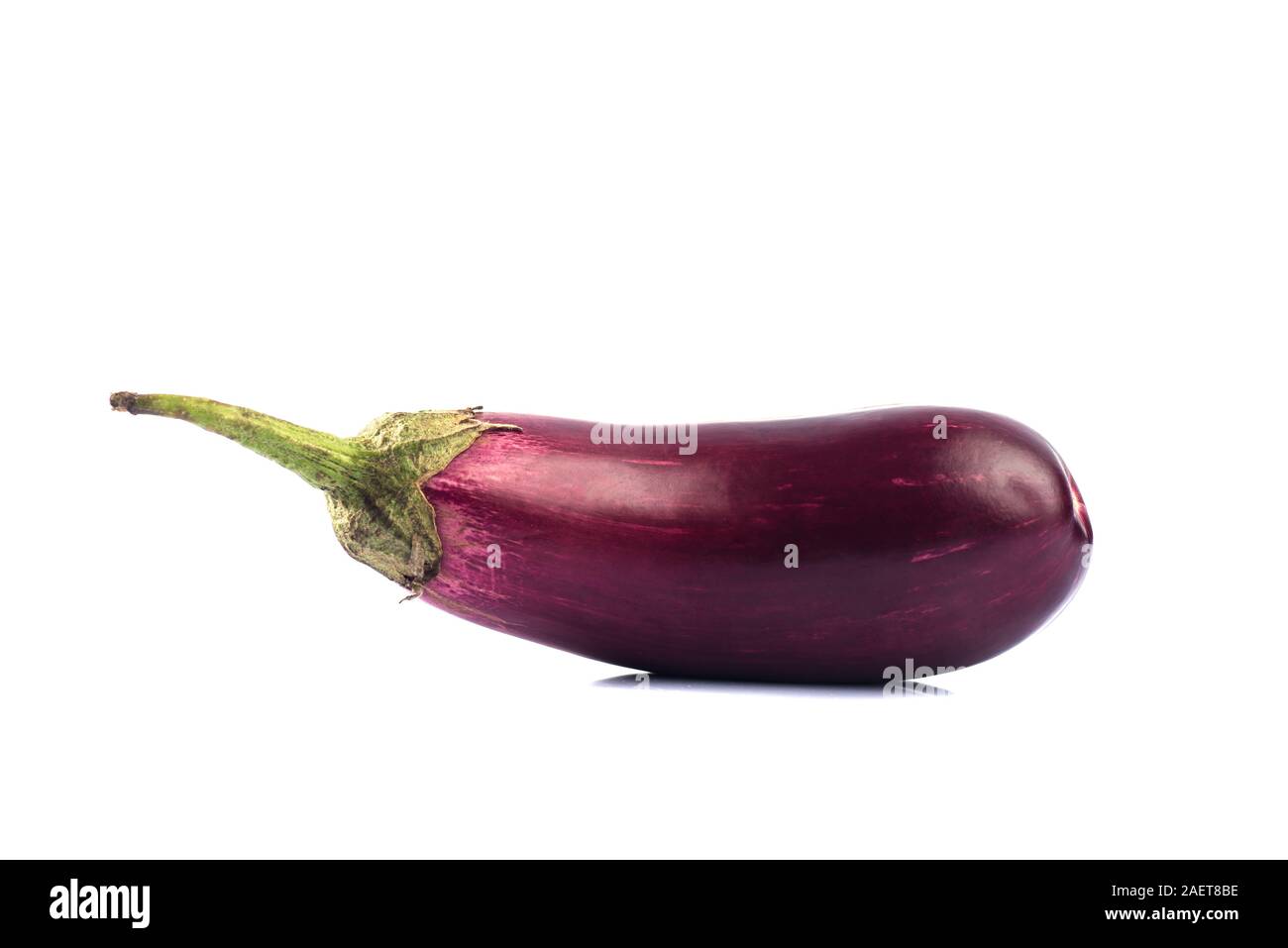 Eggplant or aubergine or brinjal vegetable isolated on a white ...