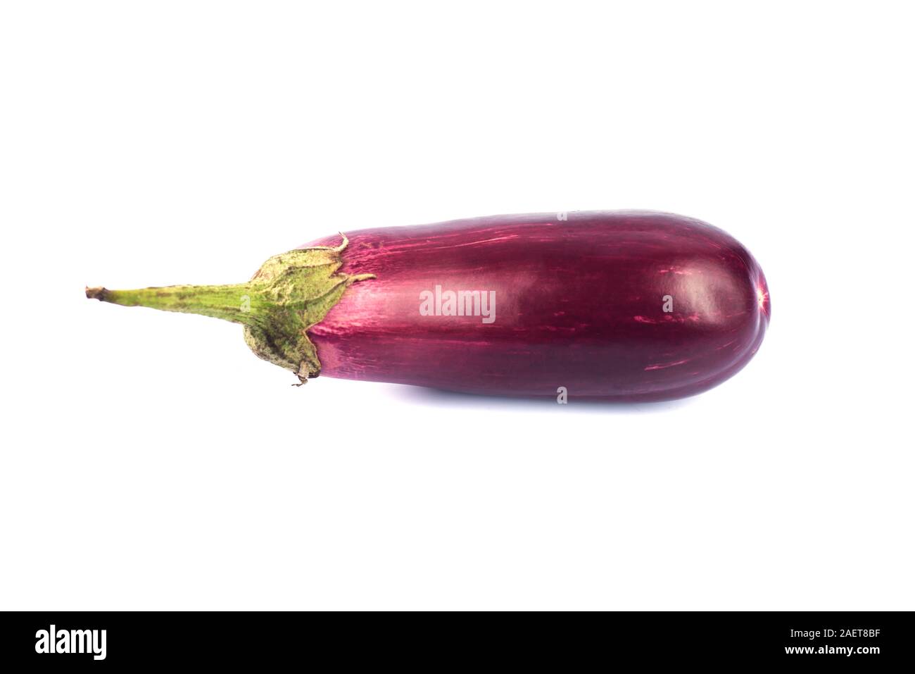 Eggplant or aubergine or brinjal vegetable isolated on a white ...