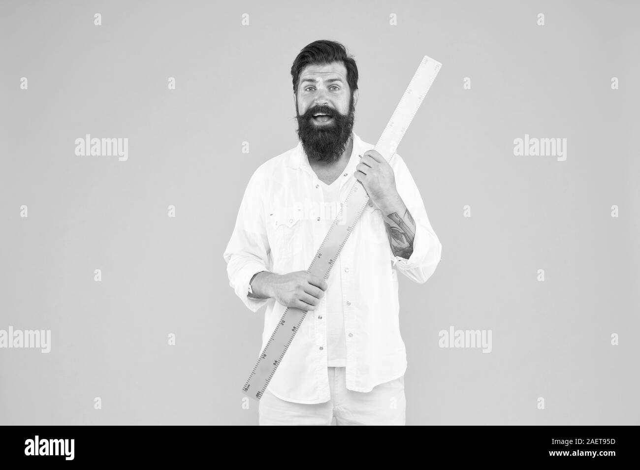 Big size. Measure and control. Geometry theorem. Actual size. School ...