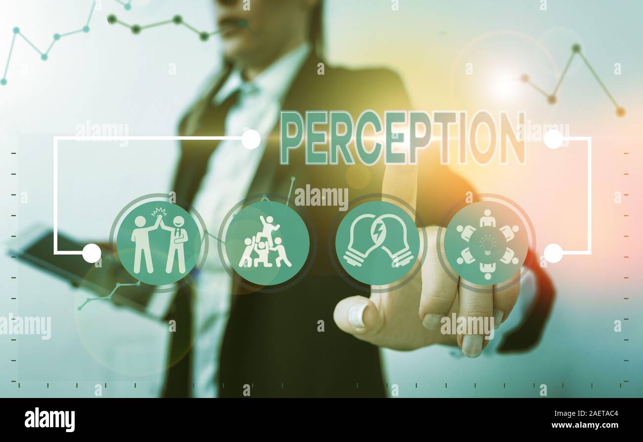 Word writing text Perception. Business photo showcasing individuals ...