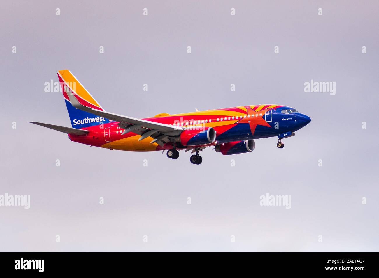 Dec 6, 2019 San Jose / CA / USA - Arizona One Southwest Airlines ...