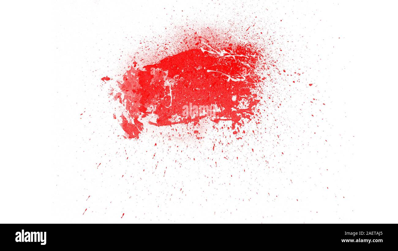 Red Watercolor Paint Splatter