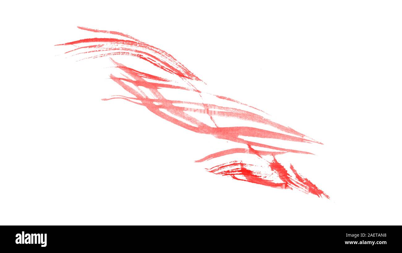 Red watercolor lines on white background. Red watercolor texture Stock ...