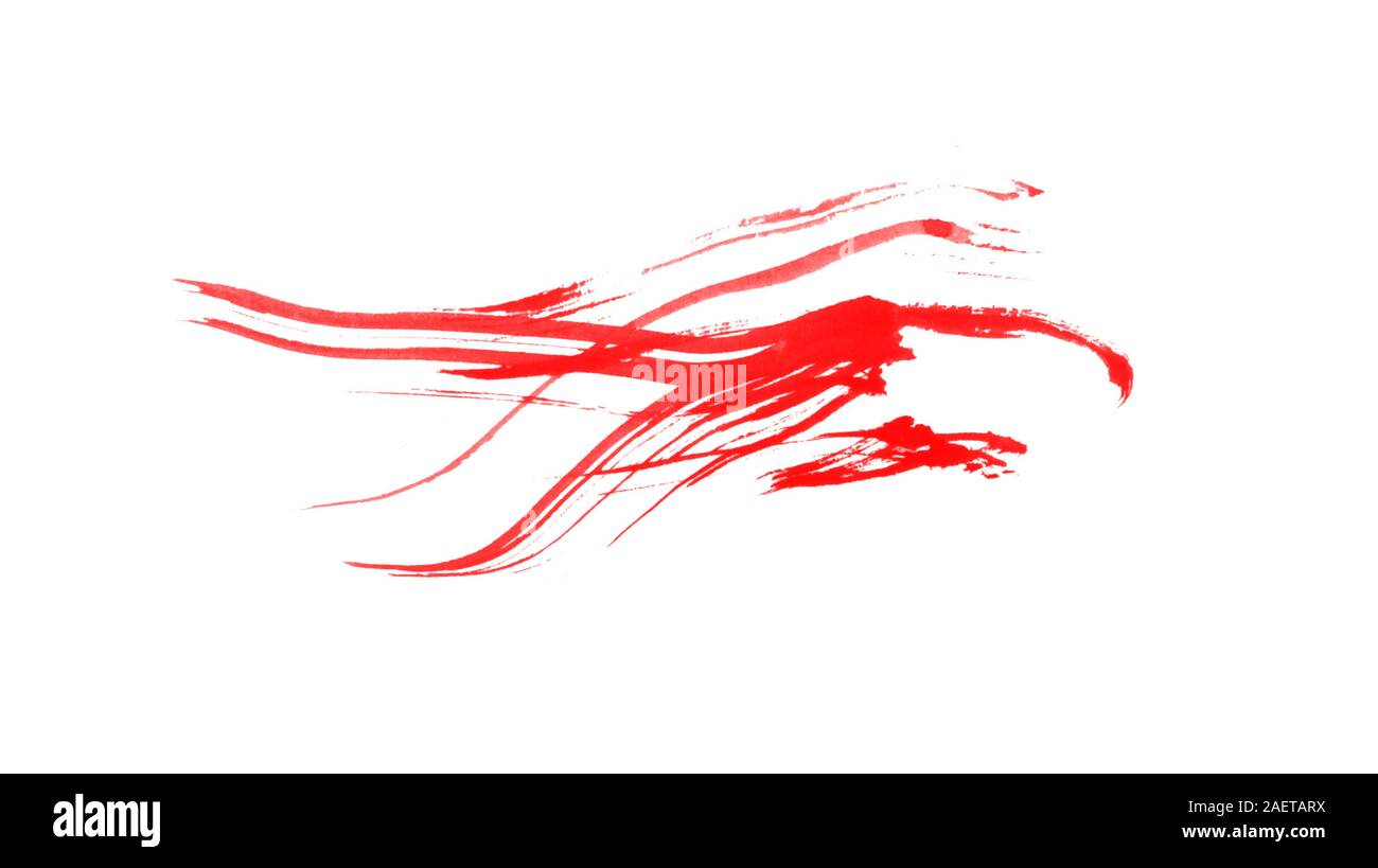 Blood lines isolated on white. Red blood texture Stock Photo - Alamy