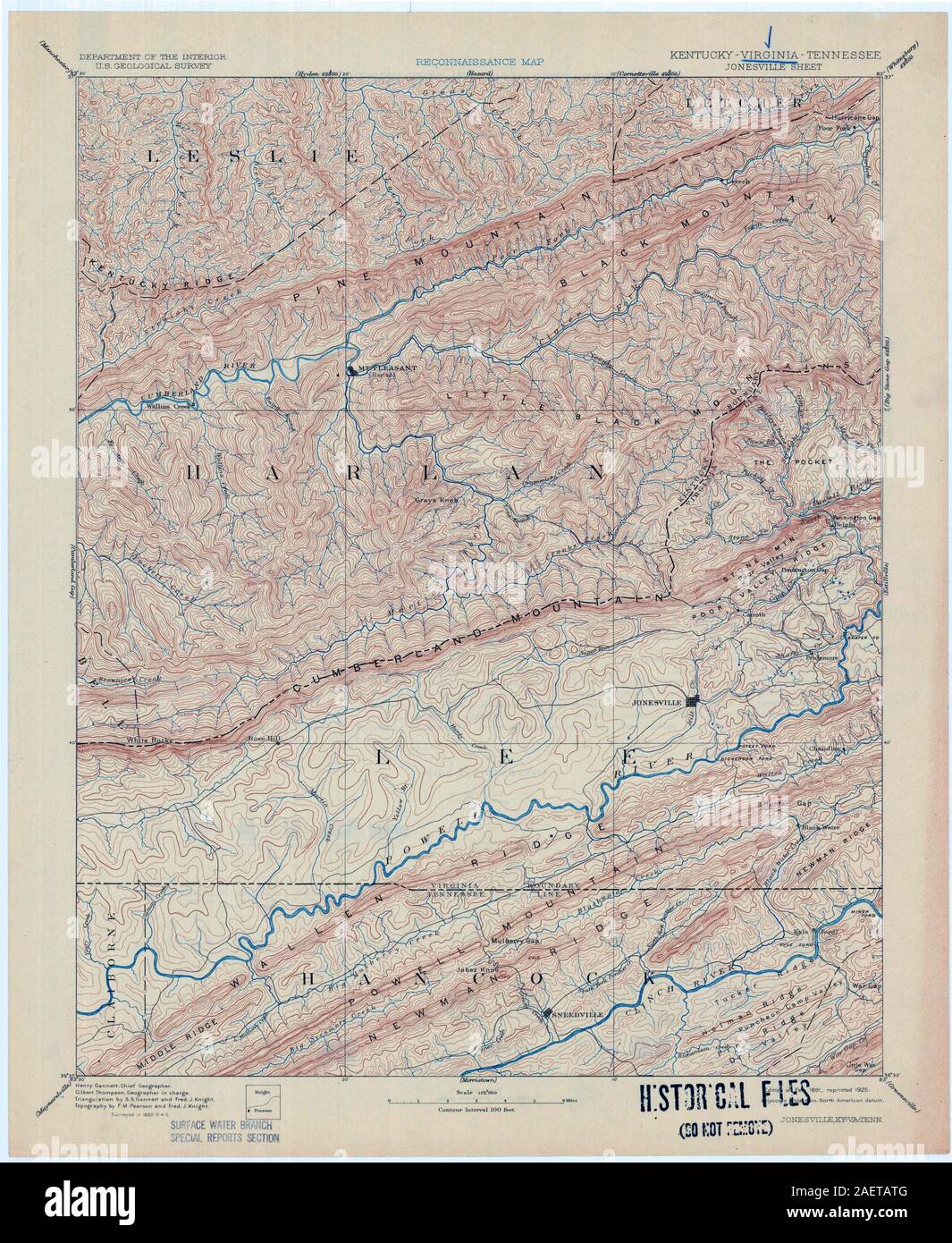 Map of jonesville hi-res stock photography and images - Alamy