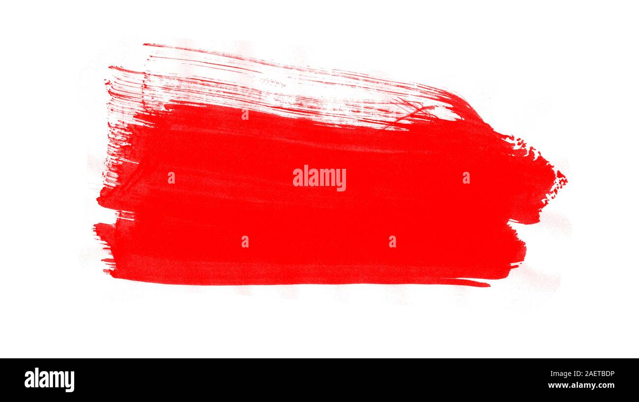 Red stroke. Red paint smear. Red paint background Stock Photo - Alamy