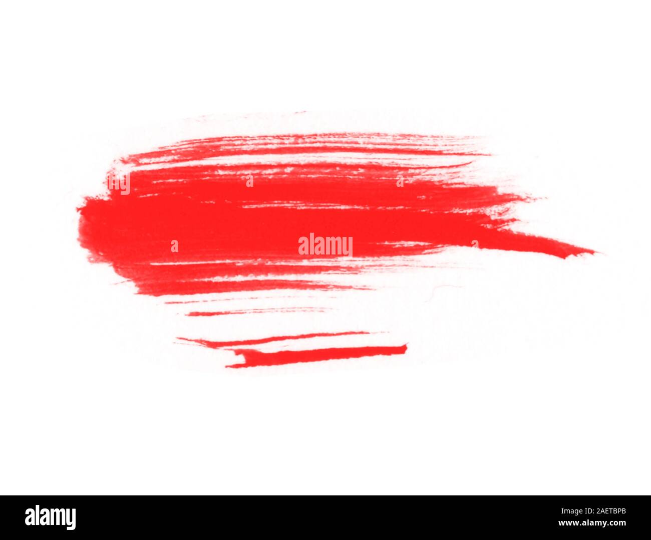 Red paint smears background. Red paint brush Stock Photo - Alamy