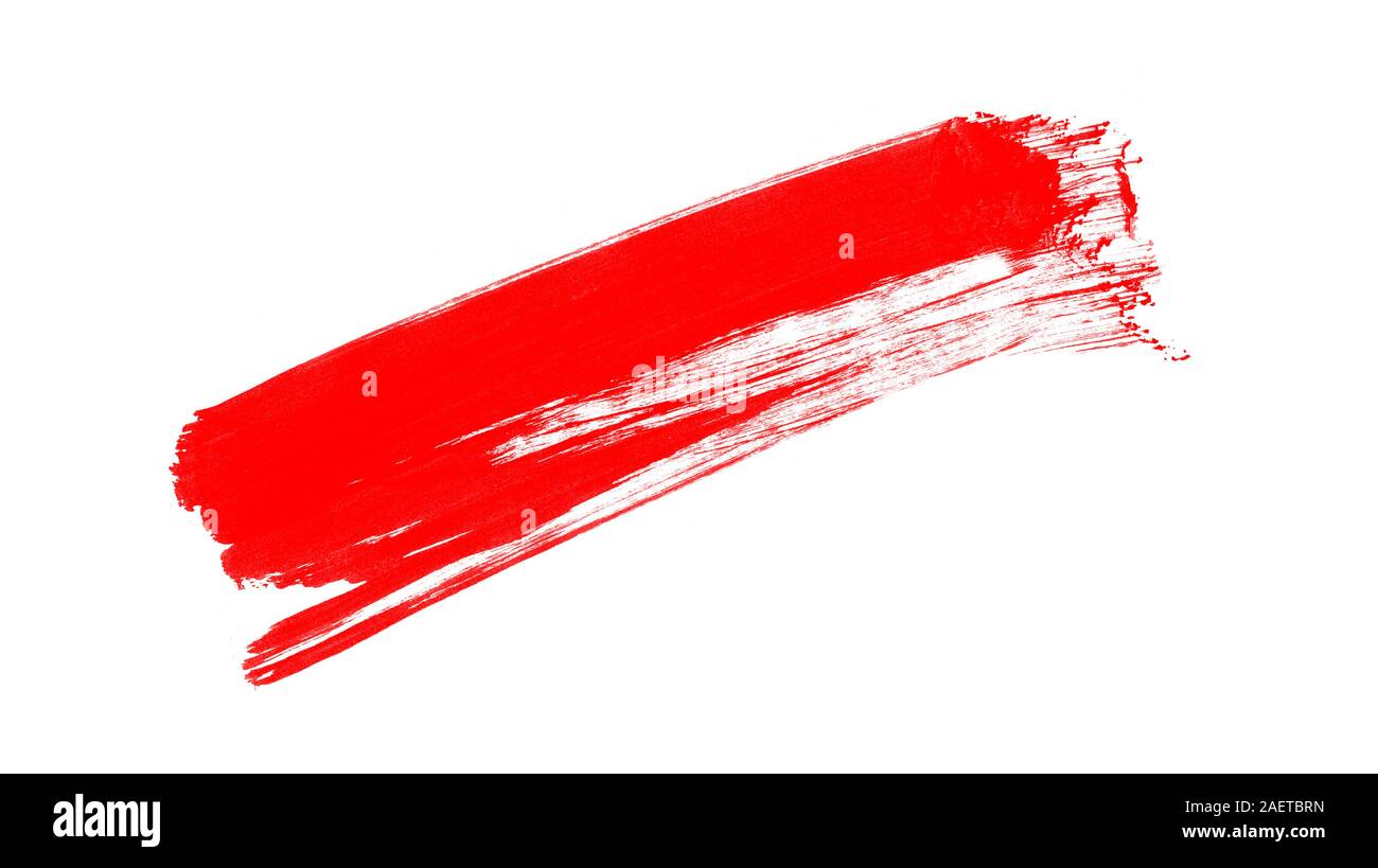 Beautiful red paint stroke background Stock Photo - Alamy