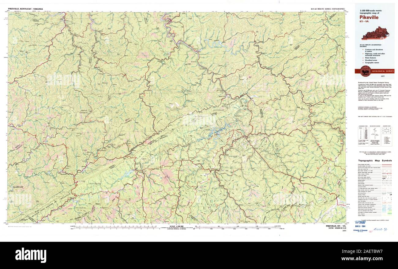 Map of pikeville hi-res stock photography and images - Alamy