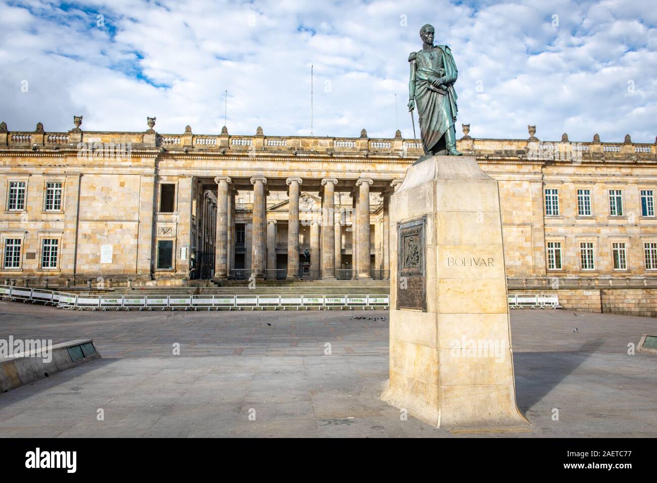 A Statue of Simon Bolivar in the Bol’var Square, also known as Plaza de ...