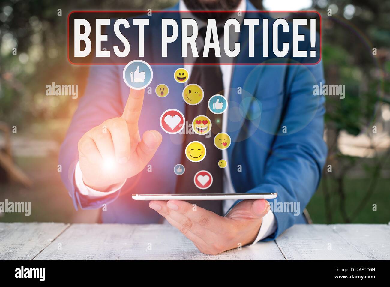 Writing note showing Best Practice. Business concept for commercial ...