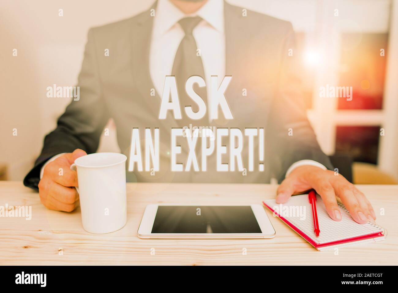 Conceptual hand writing showing Ask An Expert. Concept meaning ...