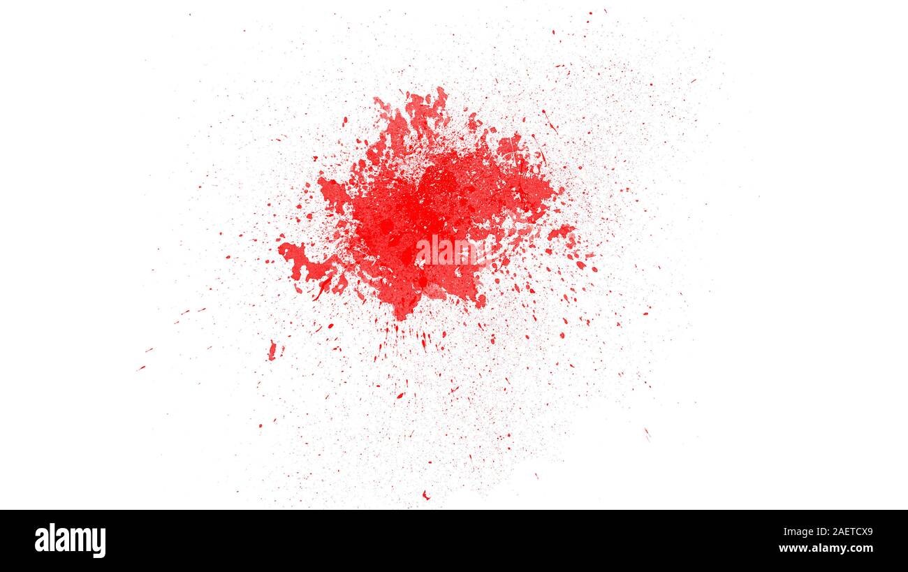 Beautiful red watercolor splash brushisolated on white background Stock ...