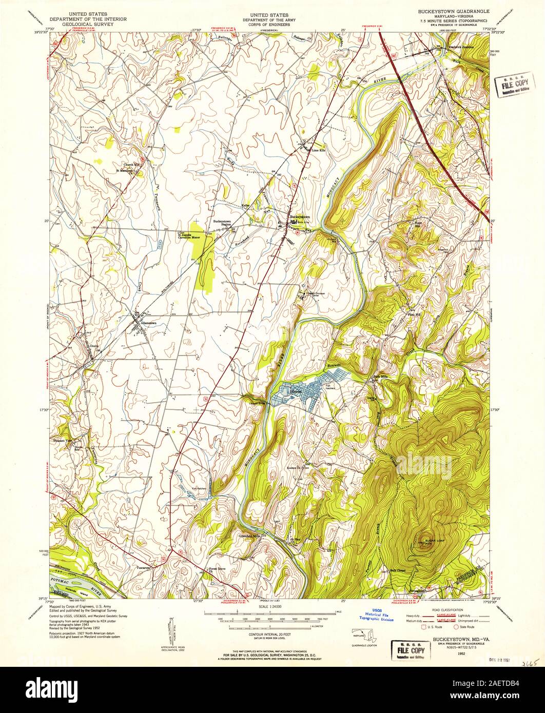 1952 maps hi-res stock photography and images - Alamy