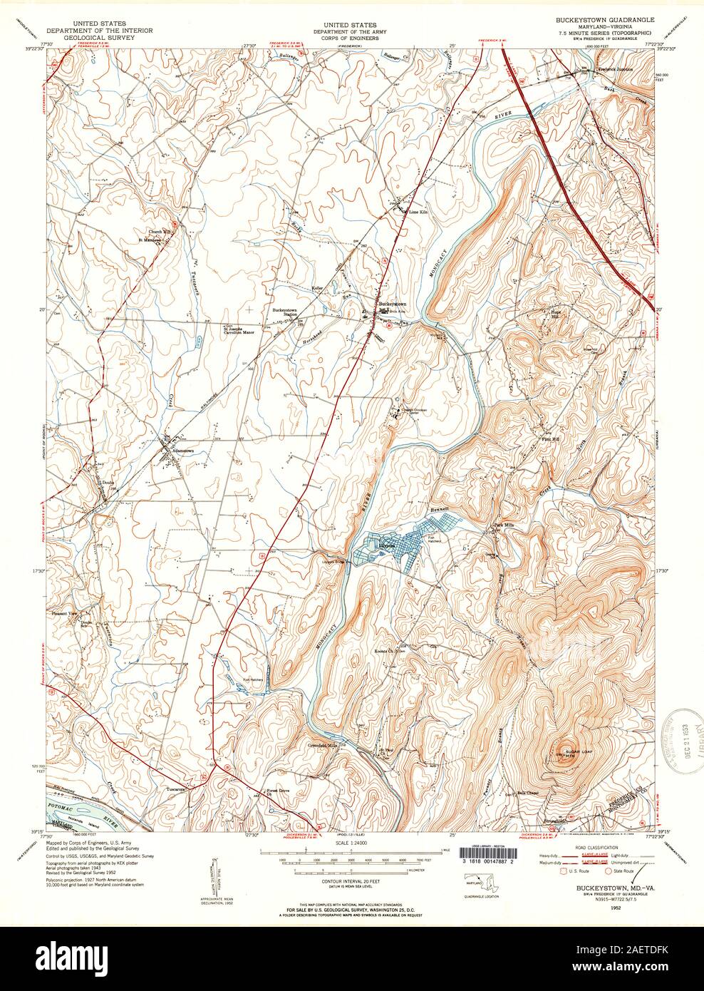 1952 maps hi-res stock photography and images - Alamy