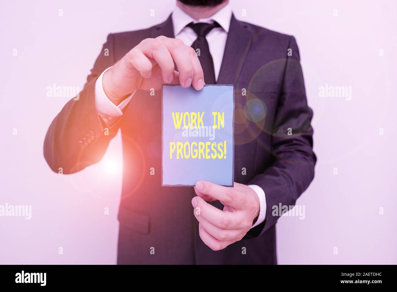 Word writing text Work In Progress. Business photo showcasing ...