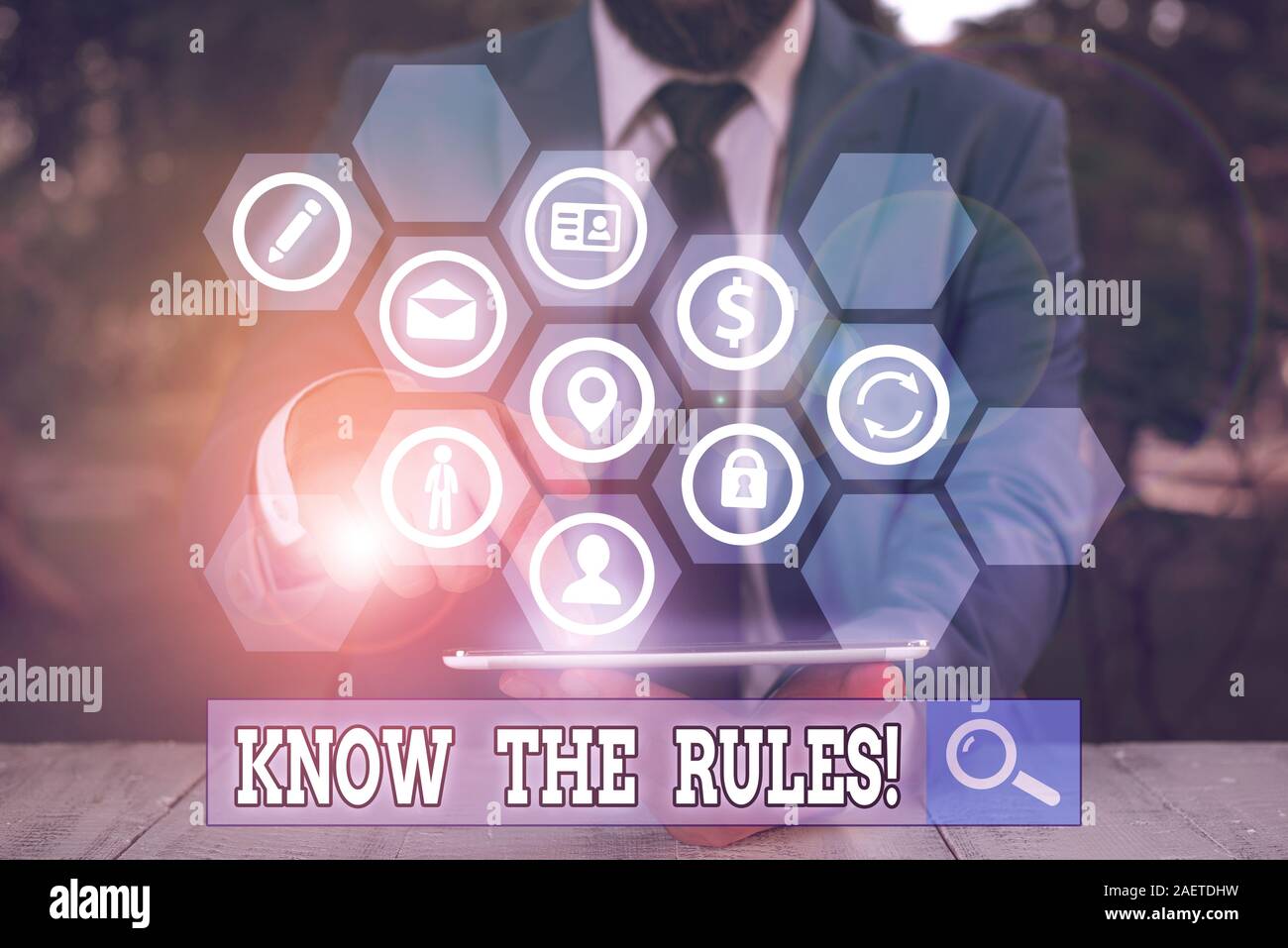 Writing note showing Know The Rules. Business concept for set explicit ...