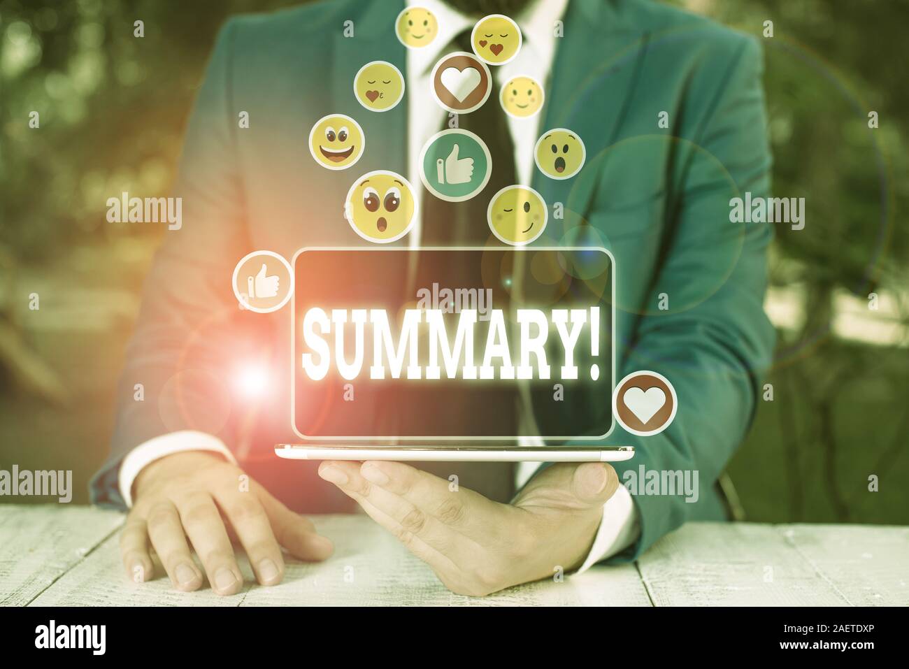 Text sign showing Summary. Business photo showcasing a brief statement ...