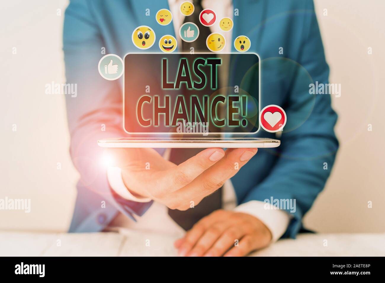 Word writing text Last Chance. Business photo showcasing final ...