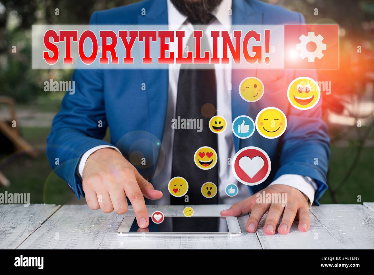 Conceptual hand writing showing Storytelling. Concept meaning activity ...