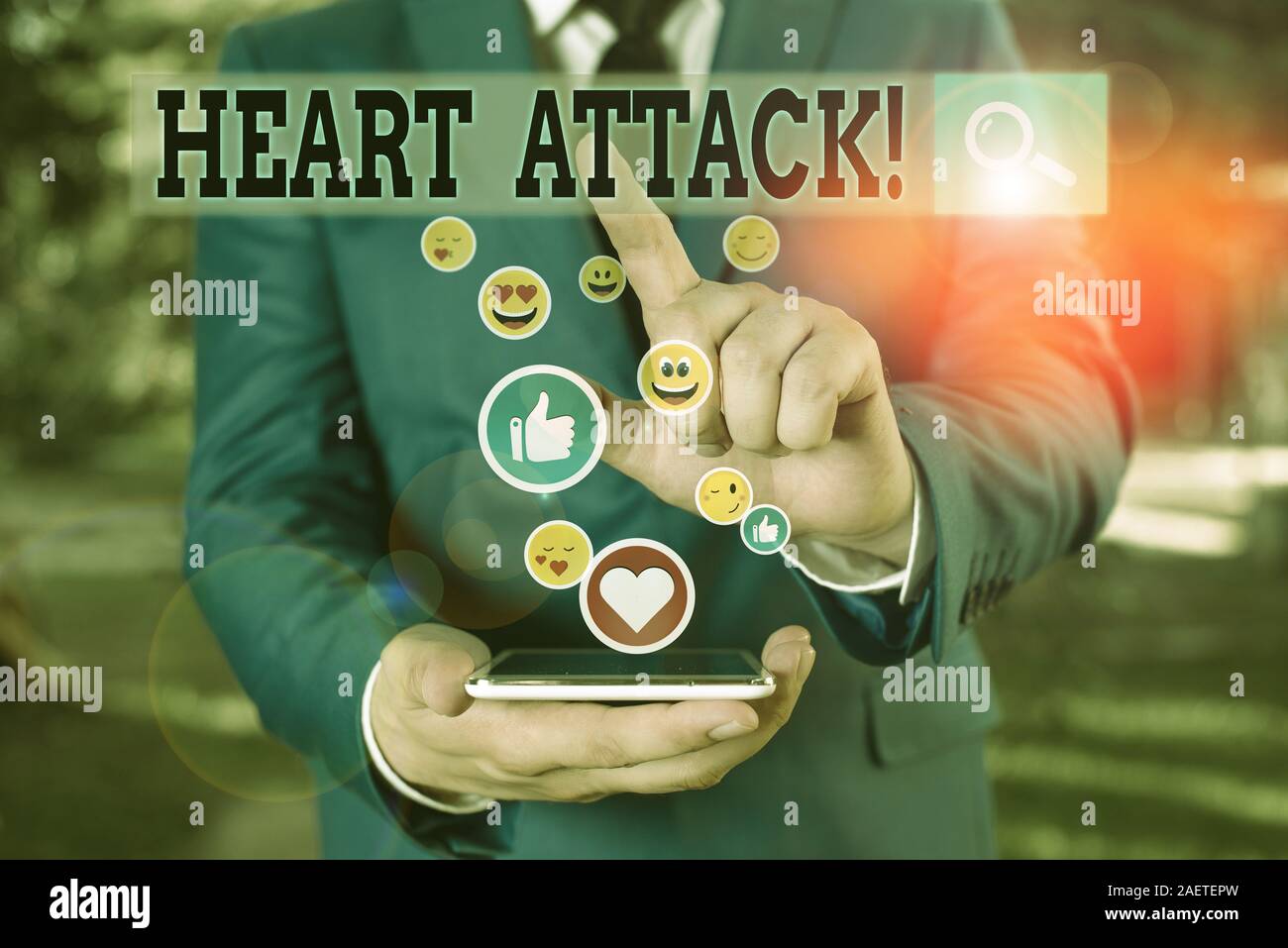 Word writing text Heart Attack. Business photo showcasing sudden ...