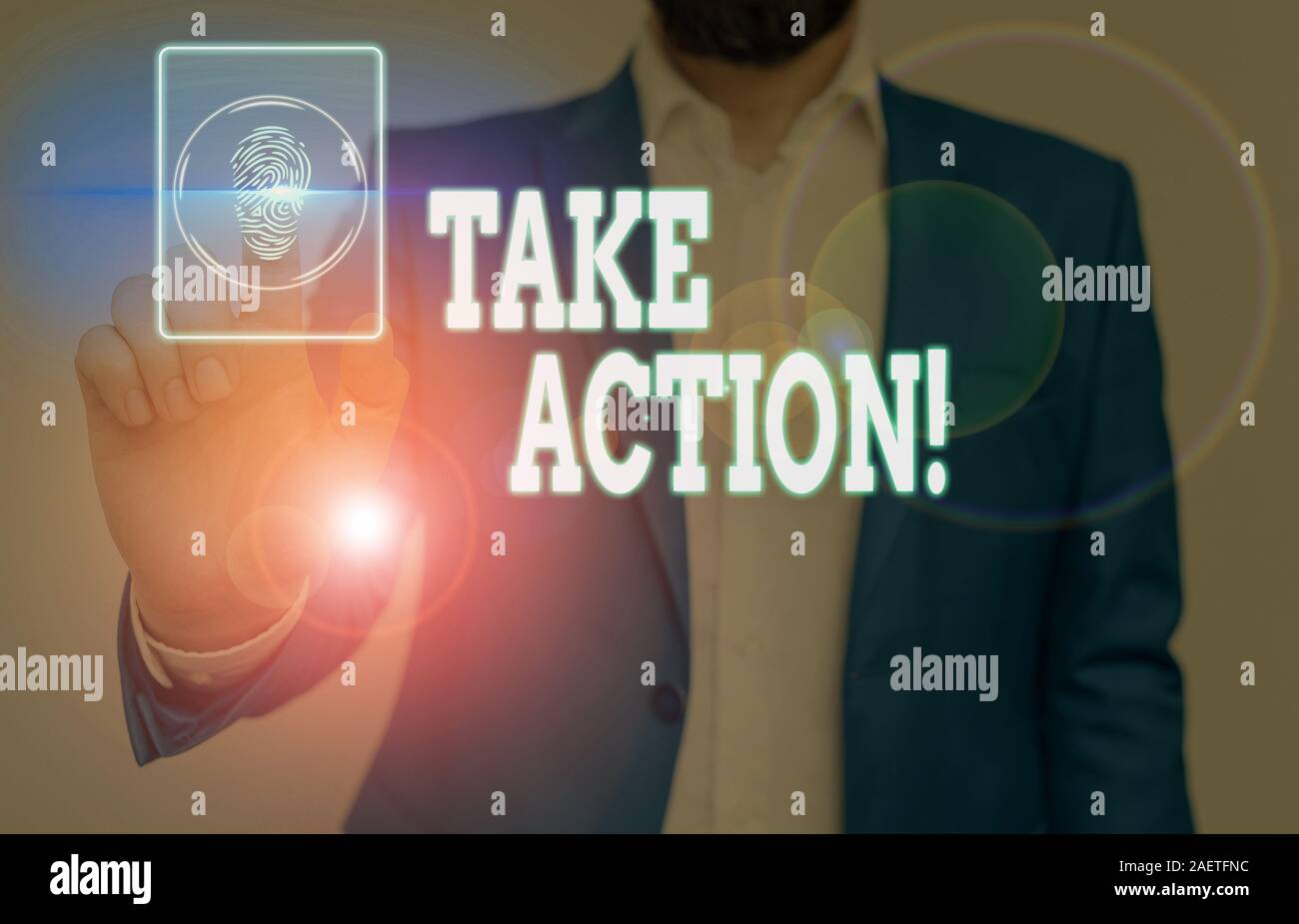 Conceptual hand writing showing Take Action. Concept meaning do ...