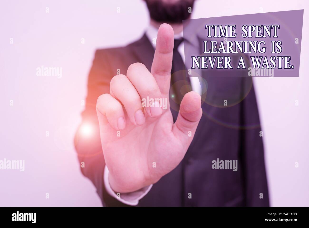 Conceptual hand writing showing Time Spent Learning Is Never A Waste ...