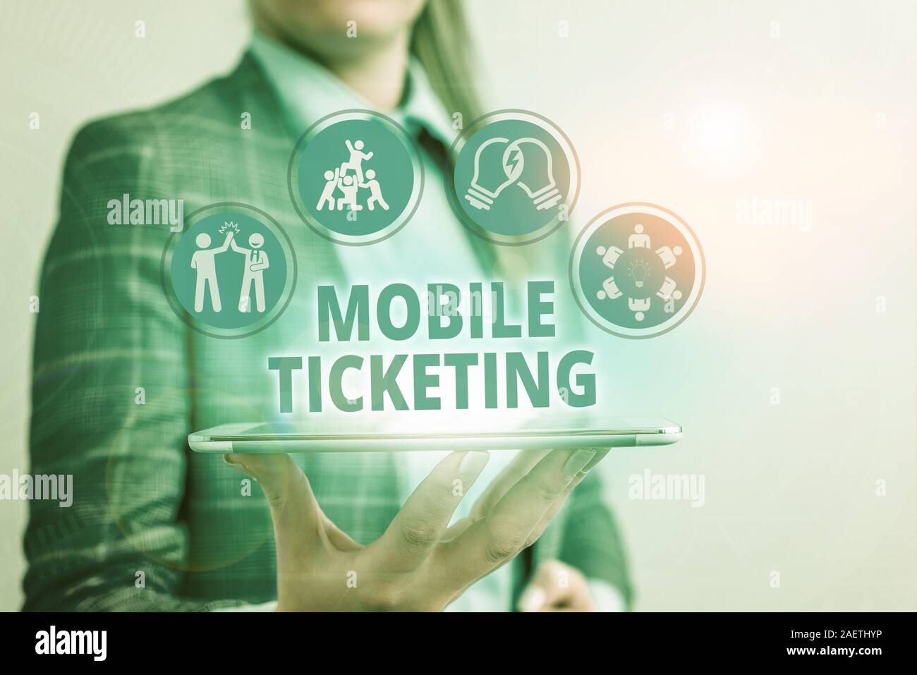 Conceptual hand writing showing Mobile Ticketing. Concept meaning ...