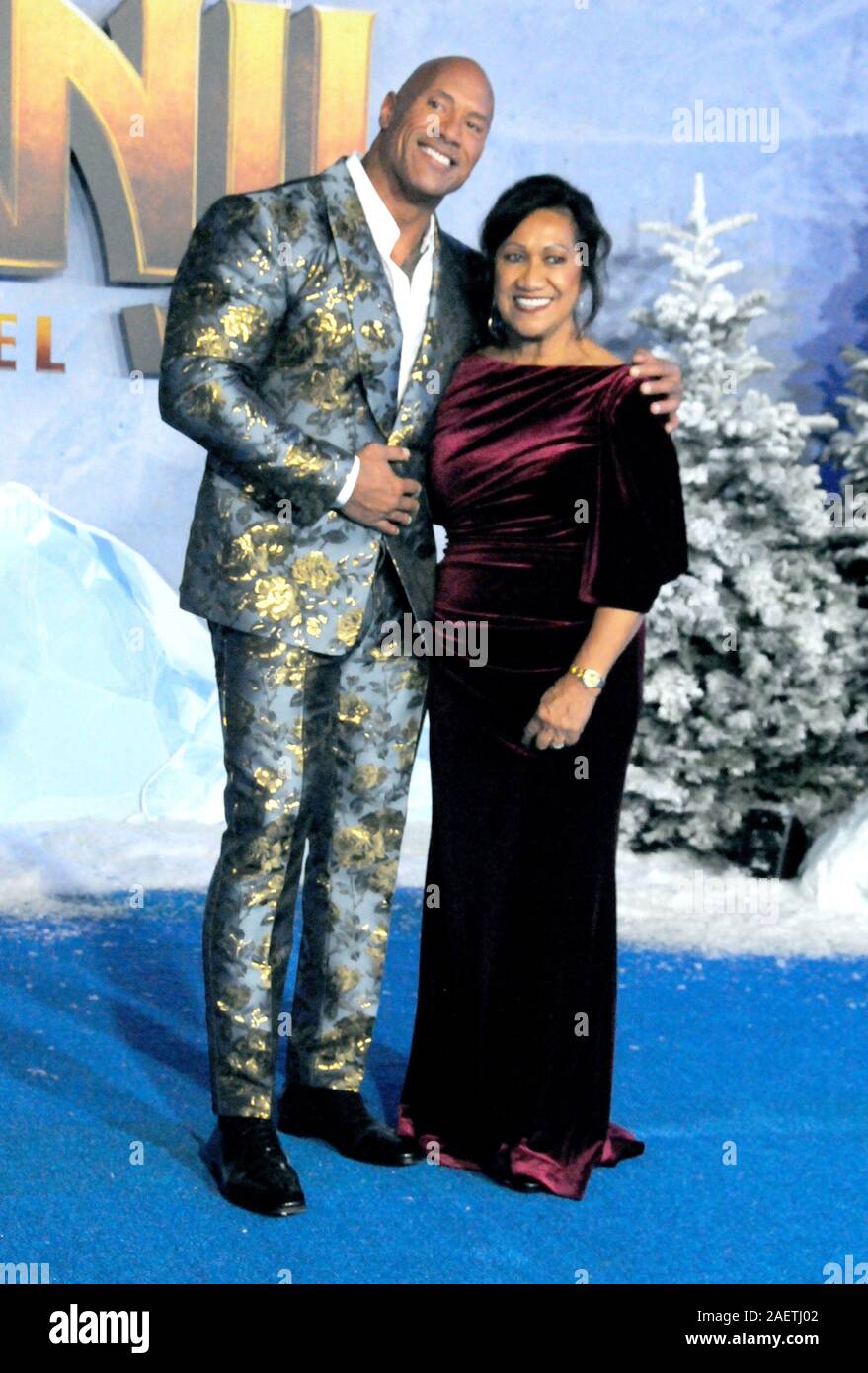 Hollywood, California, USA 9th December 2019 Actor Dwayne Johnson and ...