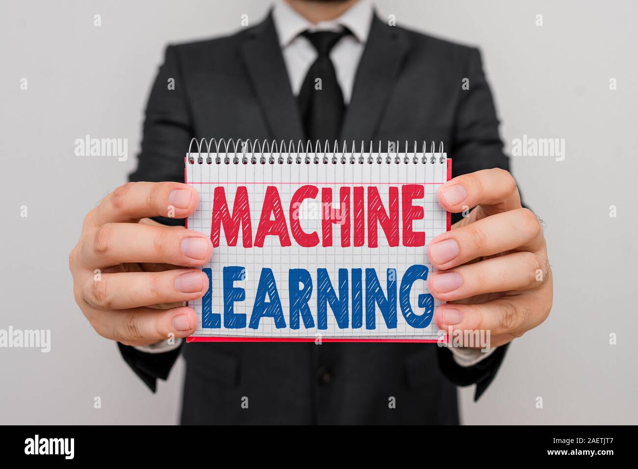 Writing note showing Machine Learning. Business concept for scientific ...