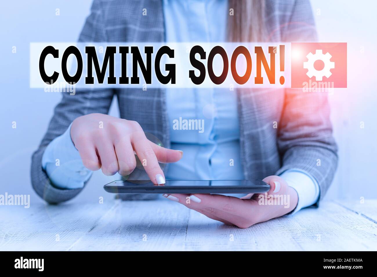 Handwriting text Coming Soon. Conceptual photo event or action that ...