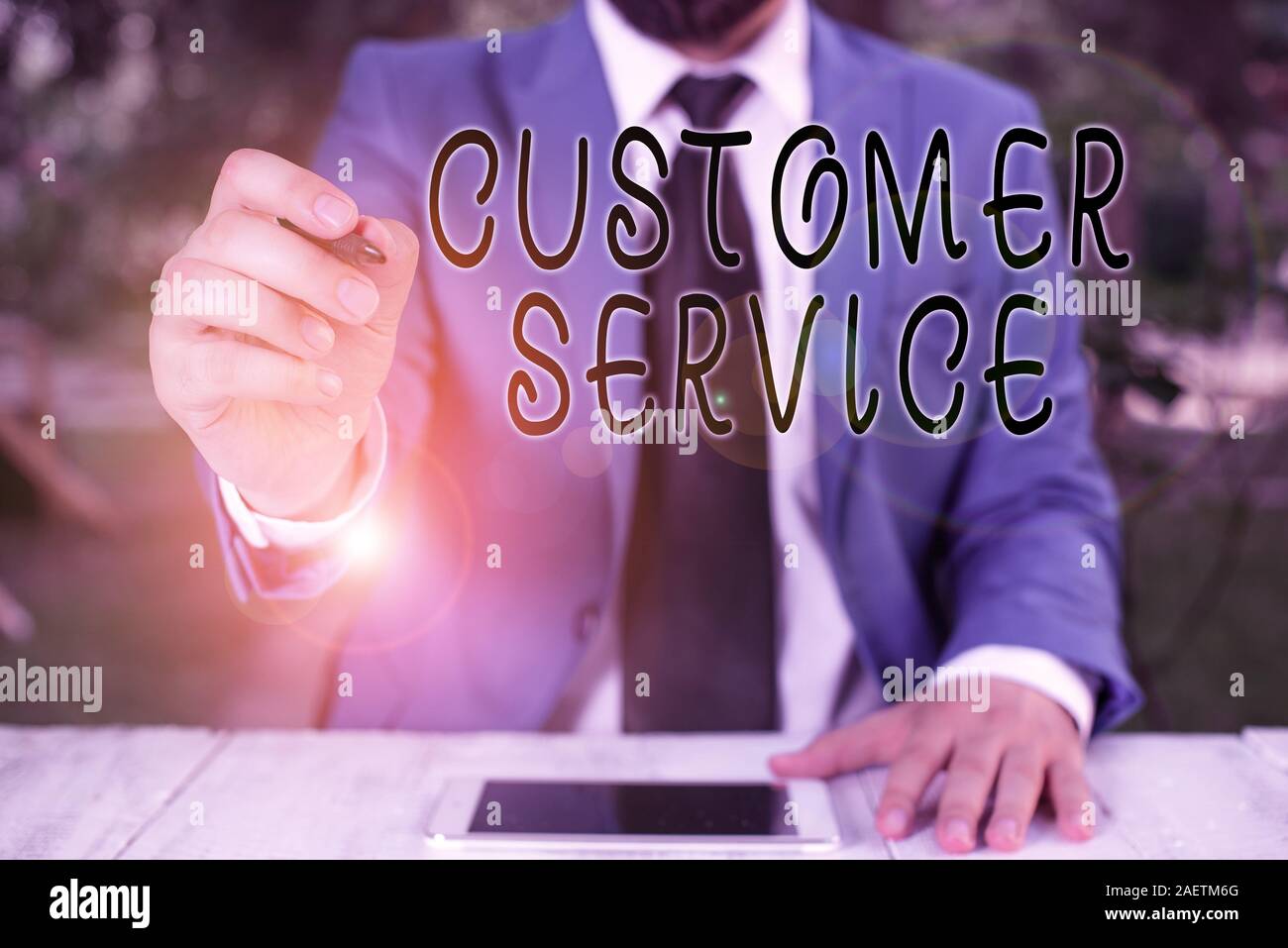Conceptual hand writing showing Customer Service. Concept meaning ...