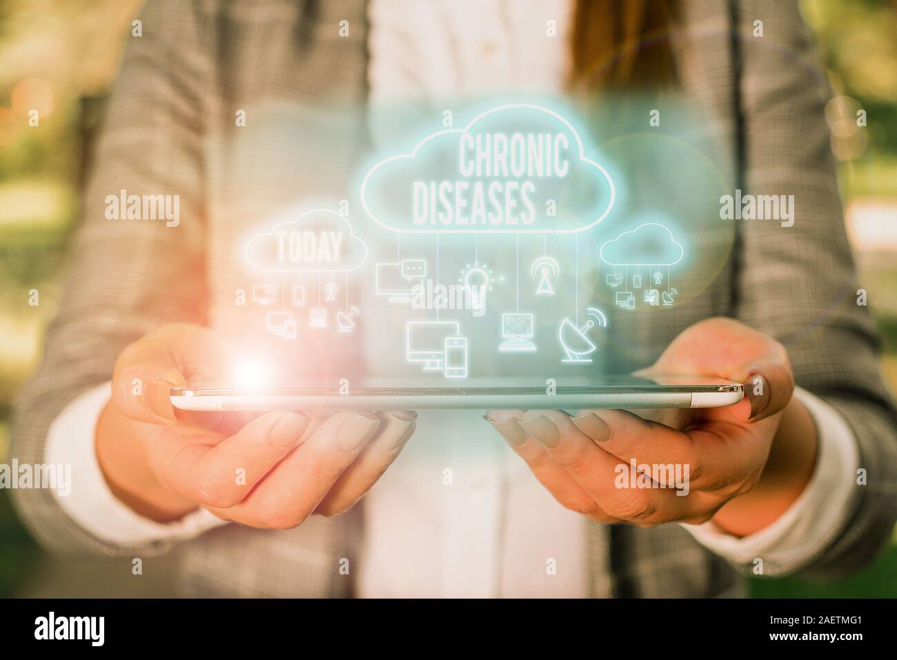 Handwriting text writing Chronic Diseases. Conceptual photo A disease ...