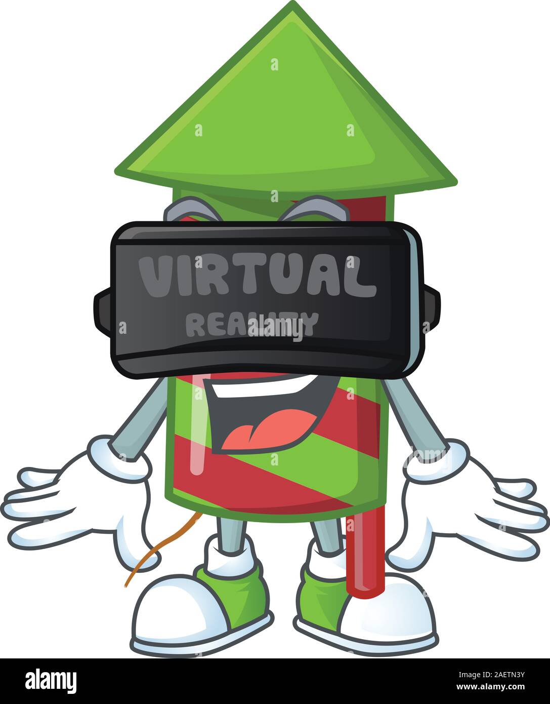 New year fireworks in green Cut Out Stock Images & Pictures - Alamy