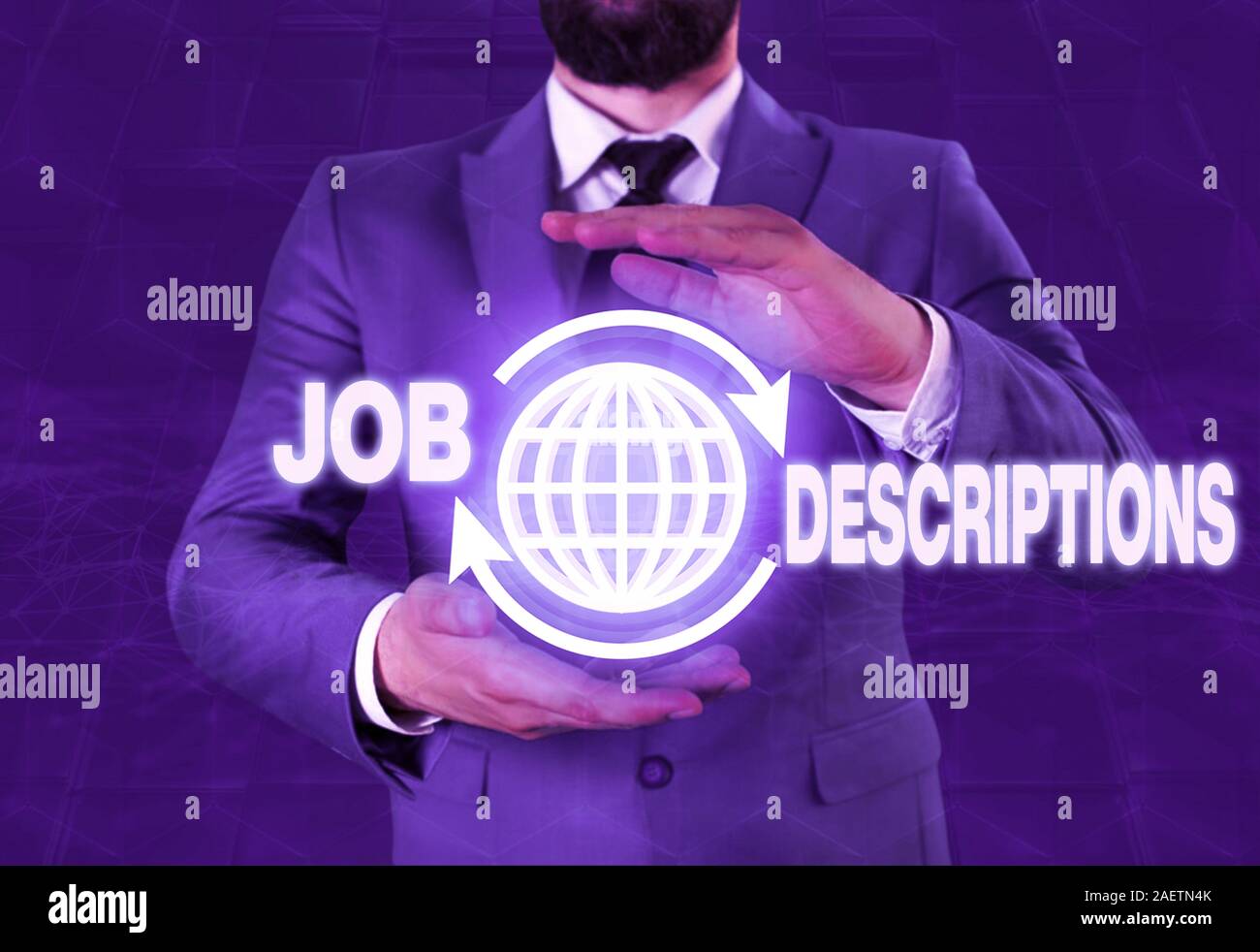 Writing note showing Job Descriptions. Business concept for a formal ...