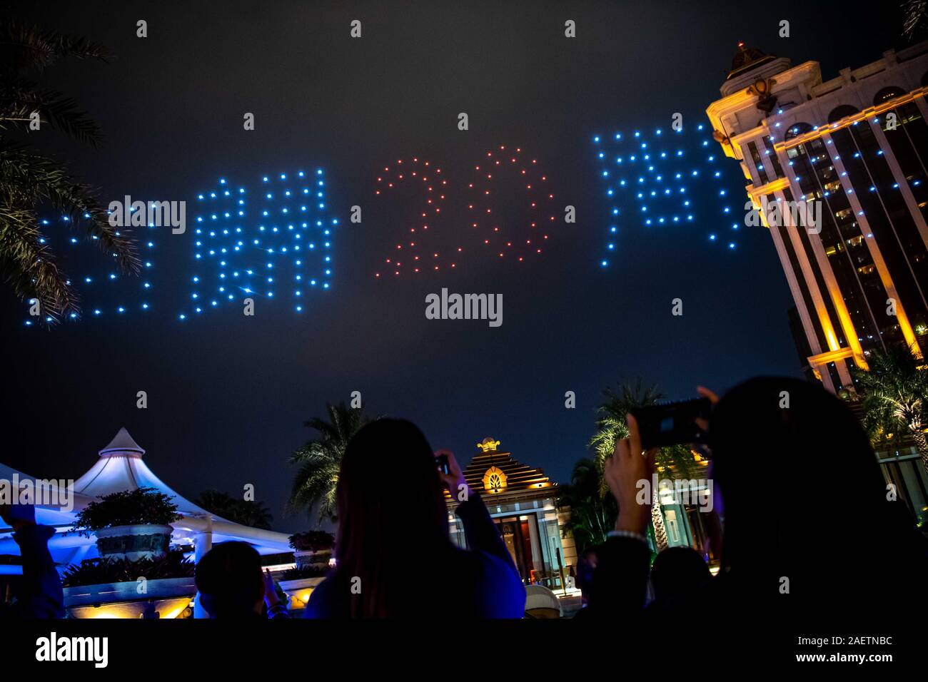 Galaxy Entertainment presented UAV (unmanned aerial vehicle) light show ...