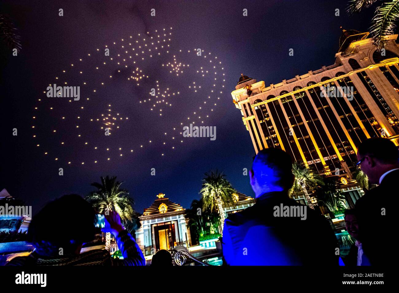 Galaxy Entertainment presented UAV (unmanned aerial vehicle) light show ...