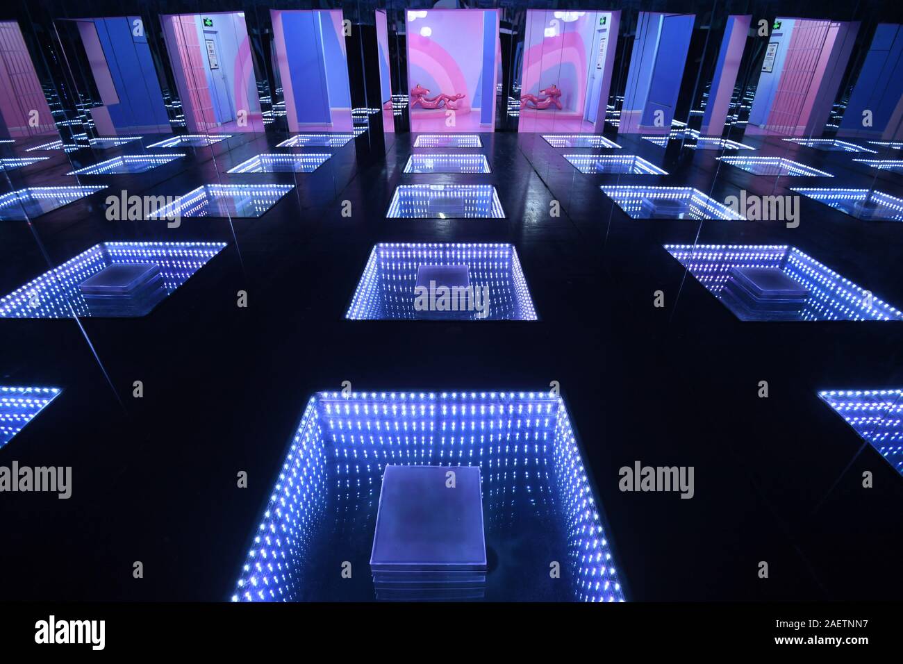 Picture of a room of the 5D Starry Sky Visual Art Museum in Guiyang ...