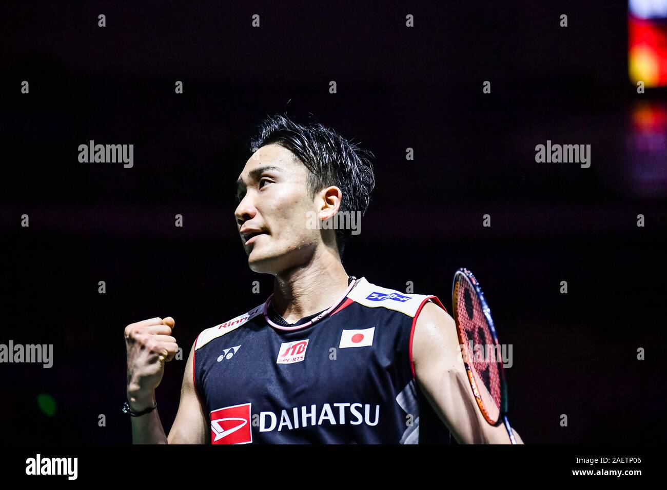 Kento Momota of Japan competes against Chou Tien-chen of China Taiwan ...
