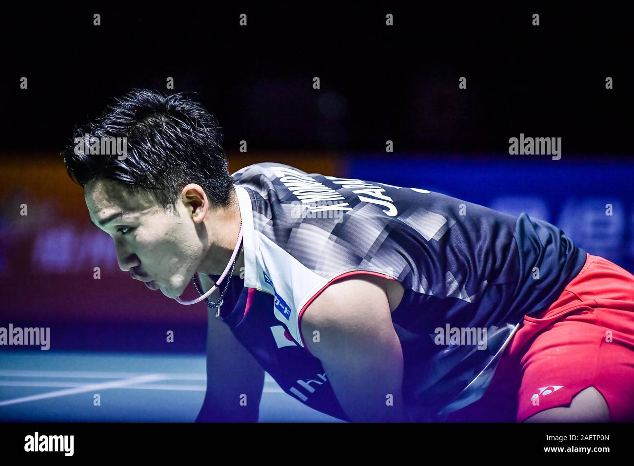Kento Momota of Japan competes against Chou Tien-chen of China Taiwan ...