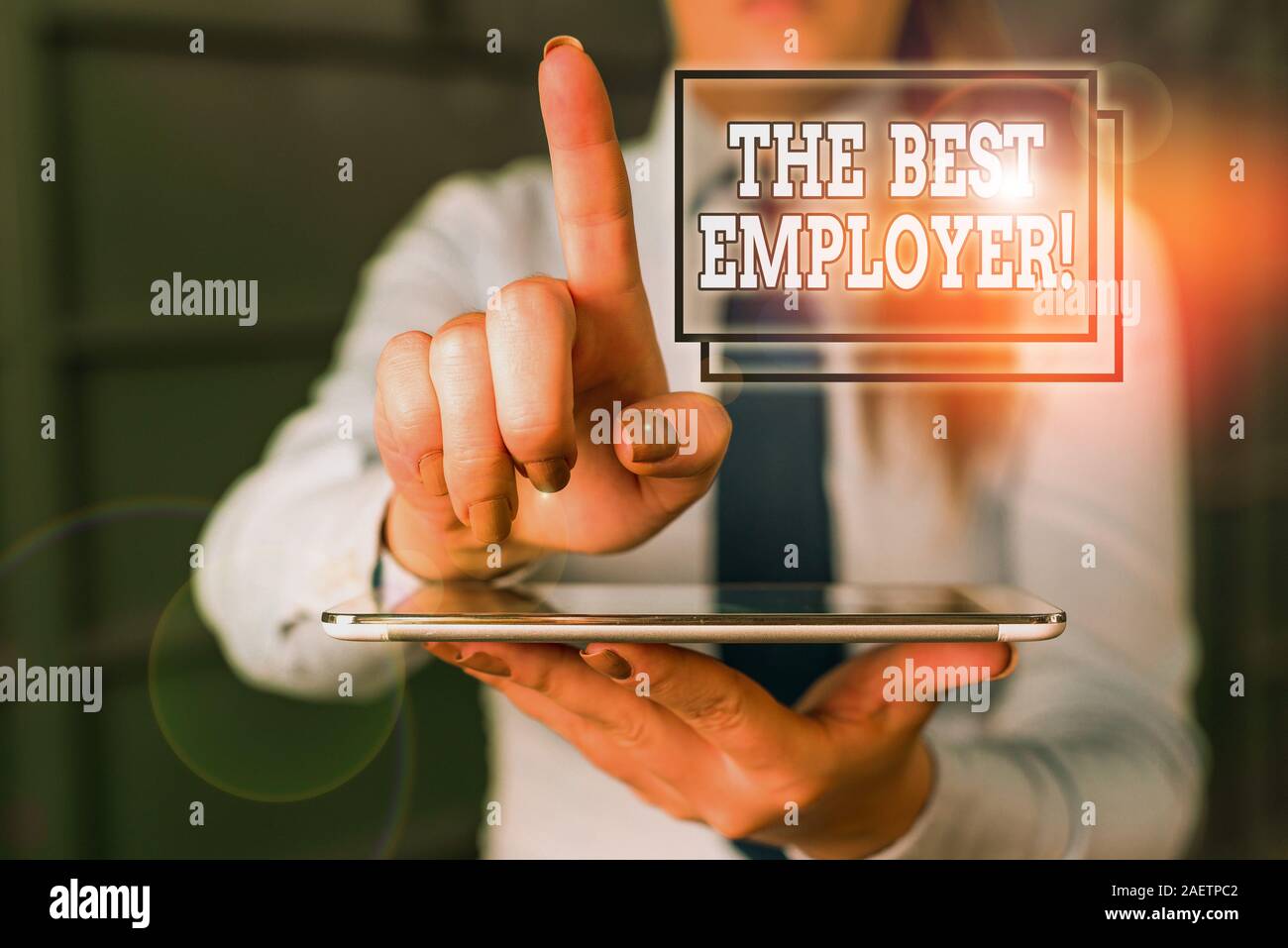 Word writing text The Best Employer. Business photo showcasing created ...