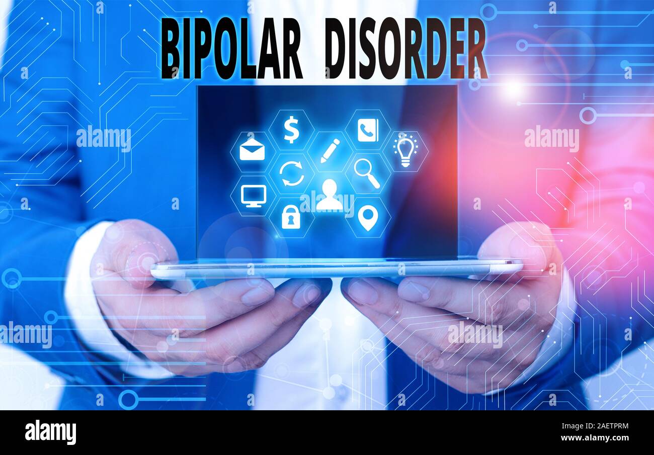 Word writing text Bipolar Disorder. Business photo showcasing mental ...