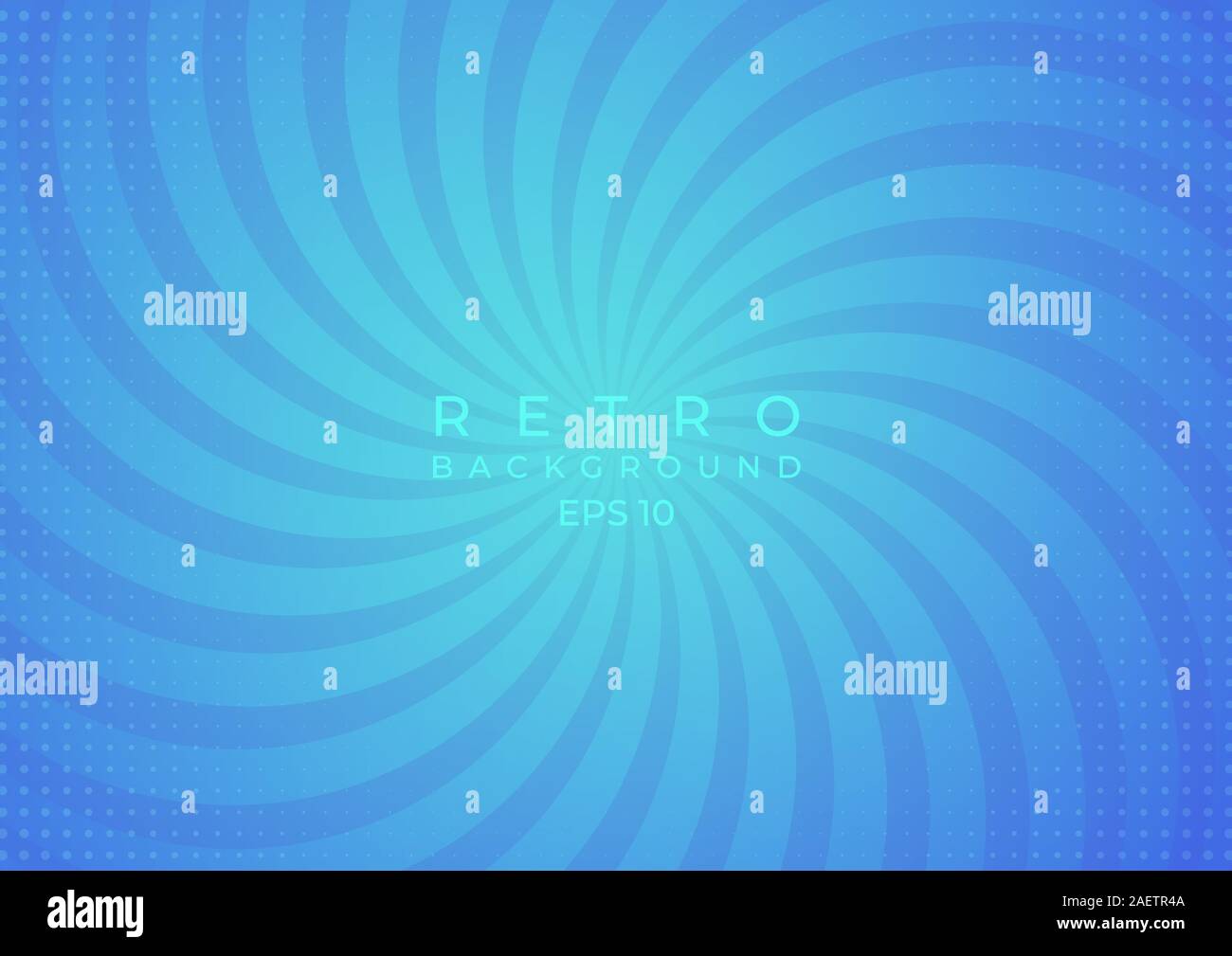 Retro art background vintage rotate circle move design color blue ...