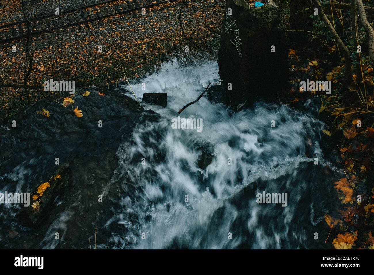 Waterfall looking down High Resolution Stock Photography and Images - Alamy